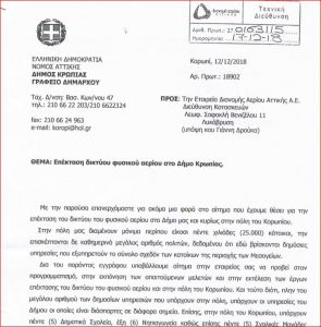 ΟΙ ΕΝΕΡΓΕΙΕΣ ΤΟΥ ΔΗΜΟΥ ΚΡΩΠΙΑΣ ΓΙΑ ΤΗΝ ΕΠΕΚΤΑΣΗ ΔΙΚΤΥΟΥ ΦΥΣΙΚΟΥ ΑΕΡΙΟΥ ...