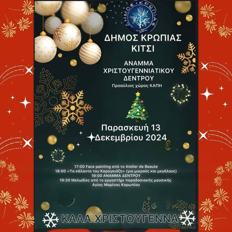 ΕΚΔΗΛΩΣΕΙΣ ΓΙΑ ΤΟ ΑΝΑΜΜΑ ΤΩΝ ΧΡΙΣΤΟΥΓΕΝΝΙΑΤΙΚΩΝ ΔΕΝΤΡΩΝ ΣΕ ΠΟΛΗ ...